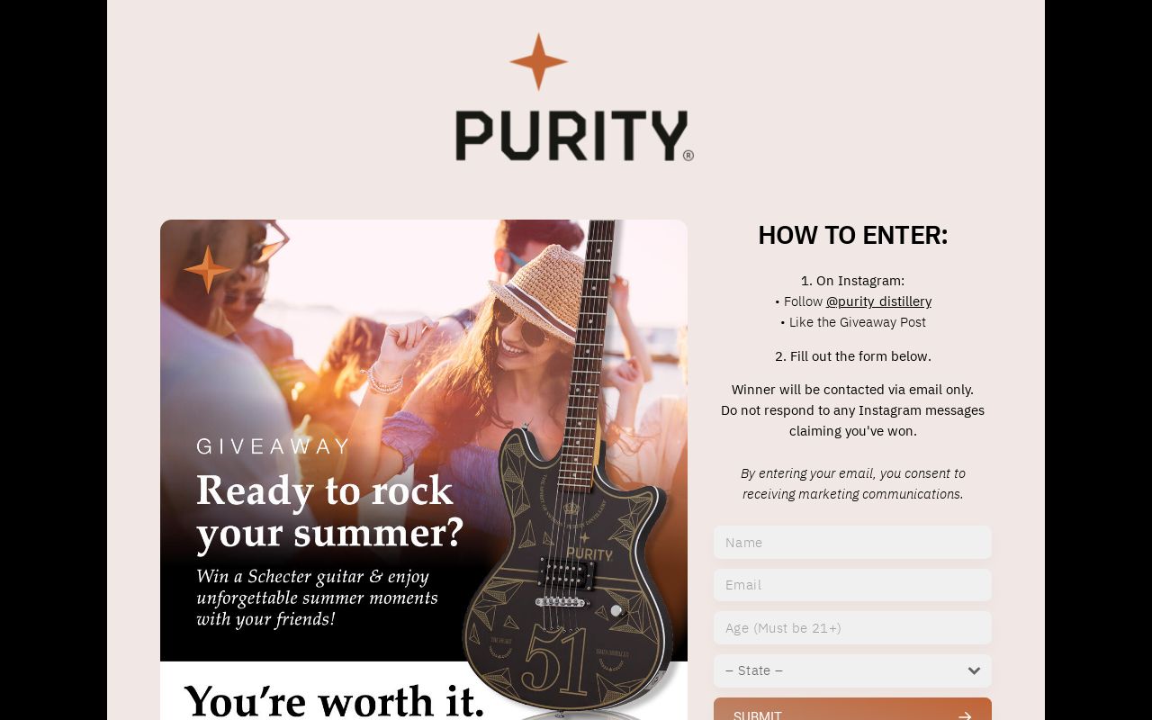Purity Giveaway